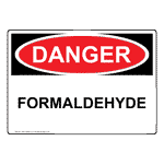 Chemical - Formaldehyde SDS Signs and Labels