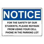 Cell Phone - OSHA Cell Phone Signs and Labels