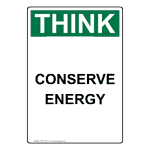 Environmental - Environment/Energy Conservation Signs and Labels