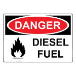 Chemical - Diesel SDS Signs and Labels