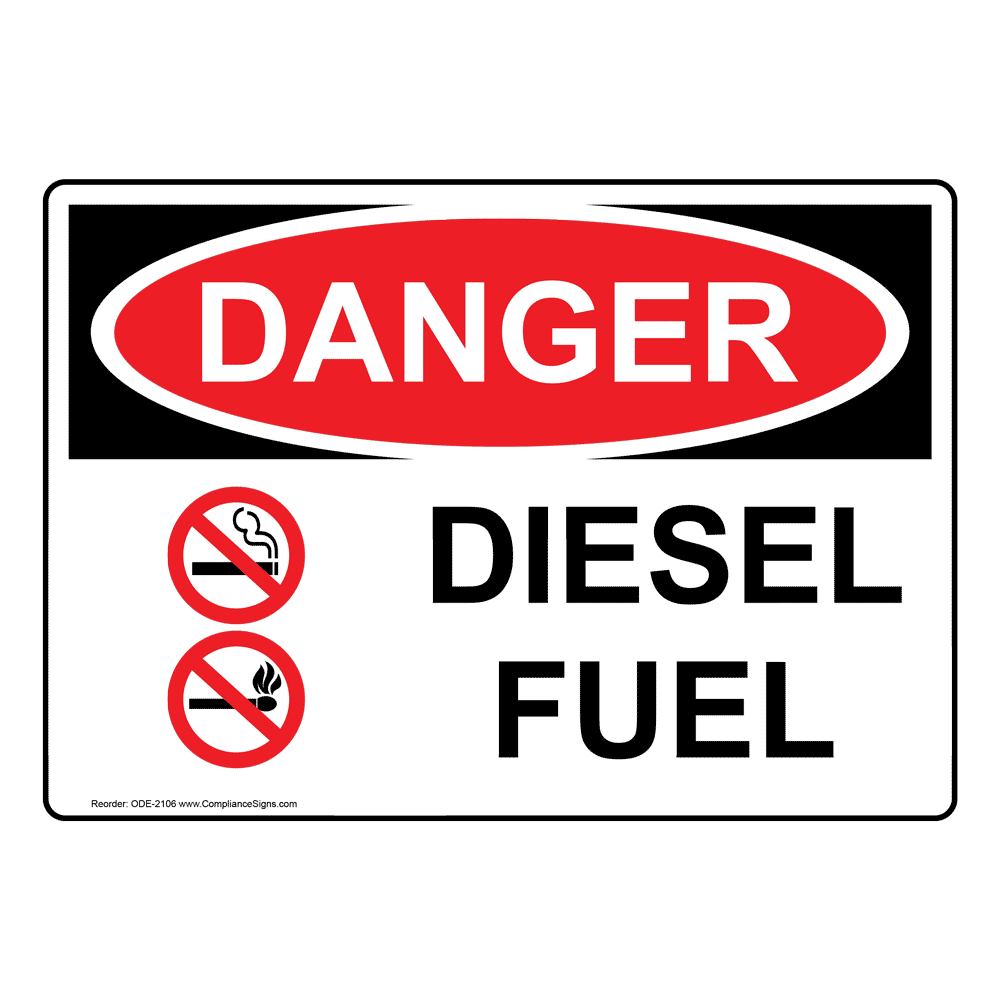 OSHA Diesel Fuel Sign ODE-2106