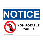 Environmental - Potable/Non-Potable Water Signs and Labels