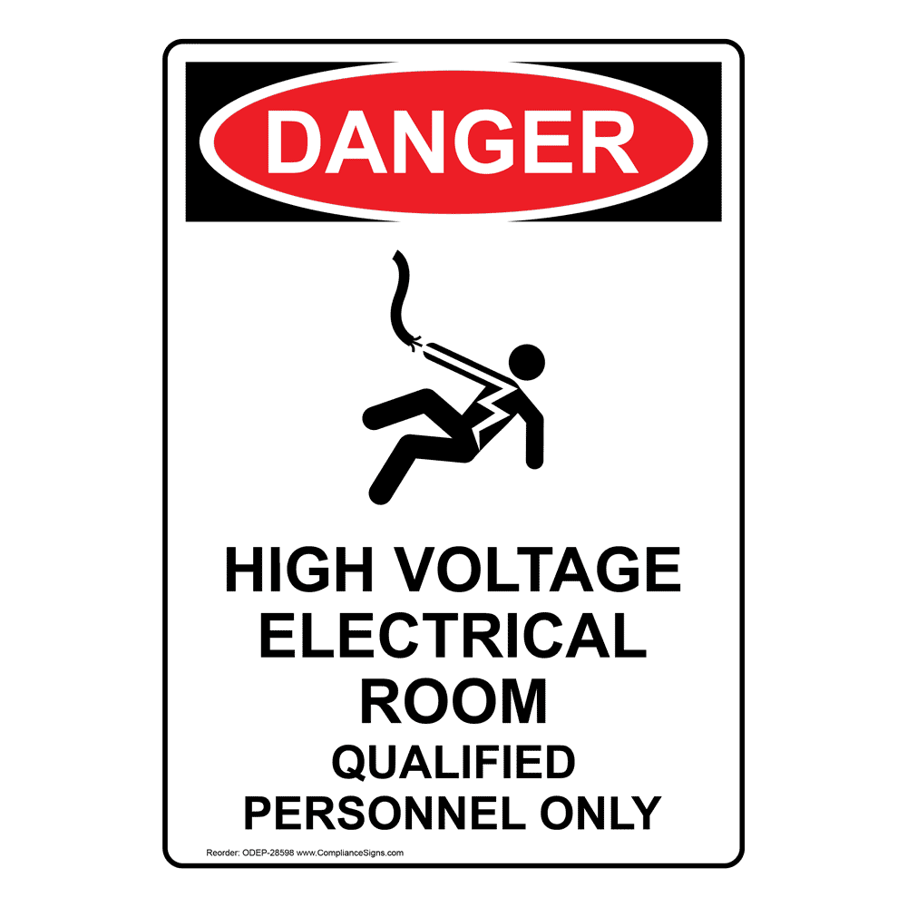 Portrait OSHA Emergency Generator Sign With Symbol ODEP-28603