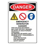 Electrical - Voltage & Shock Hazard Signs and Labels