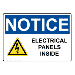 Electrical - Electrical Panel Signs and Labels