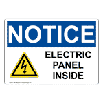 Electrical - Electrical Panel Signs and Labels