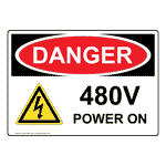 Electrical - OSHA Voltage & Shock Hazard Signs and Labels