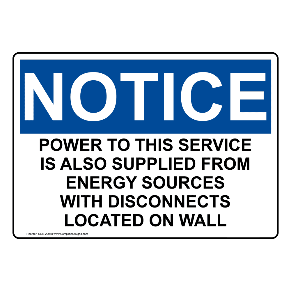 Electrical Main Disconnect