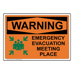 Fire/Emergency - OSHA Muster Point Signs and Labels