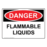 Chemical - Flammable/Combustible Signs and Labels
