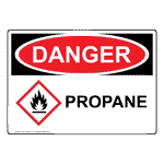 Chemical - Propane SDS Signs and Labels