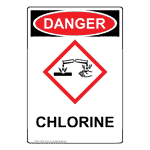 Chemical - Chlorine SDS Signs and Labels
