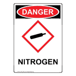Chemical - Nitrogen SDS Signs and Labels