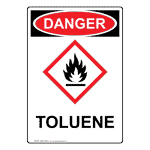Chemical - Toluene SDS Signs and Labels