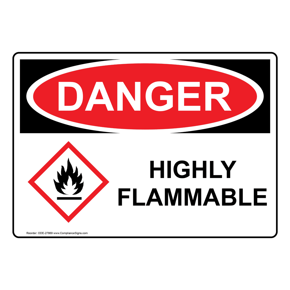 Flammable Storage Sign ODE-27855 Hazmat Flammable