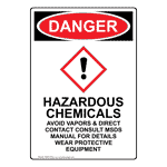 Chemical - MSDS / Right to Know Signs and Labels