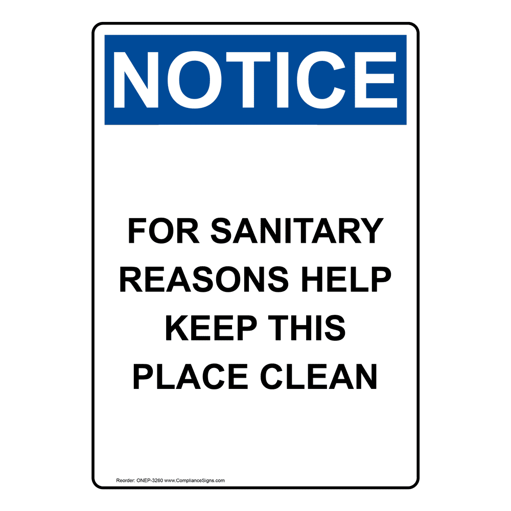 Portrait OSHA Please Keep Common Areas Clear Sign ONEP-35329