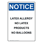 Medical - Latex Allergy Signs and Labels