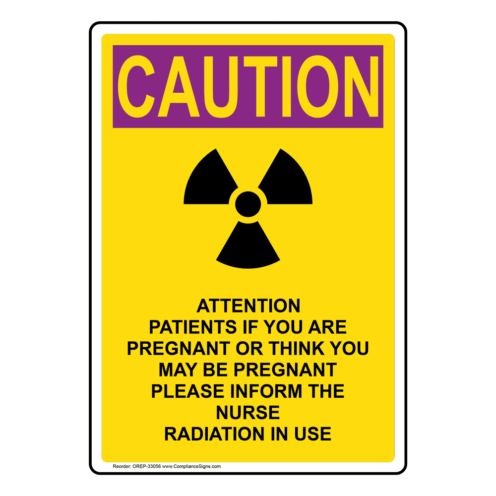 Portrait OSHA Attention Patients Sign With Symbol OREP-33056