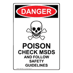 Chemical - MSDS / Right to Know Signs and Labels