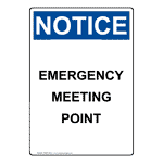 Fire/Emergency - OSHA Muster Point Signs and Labels