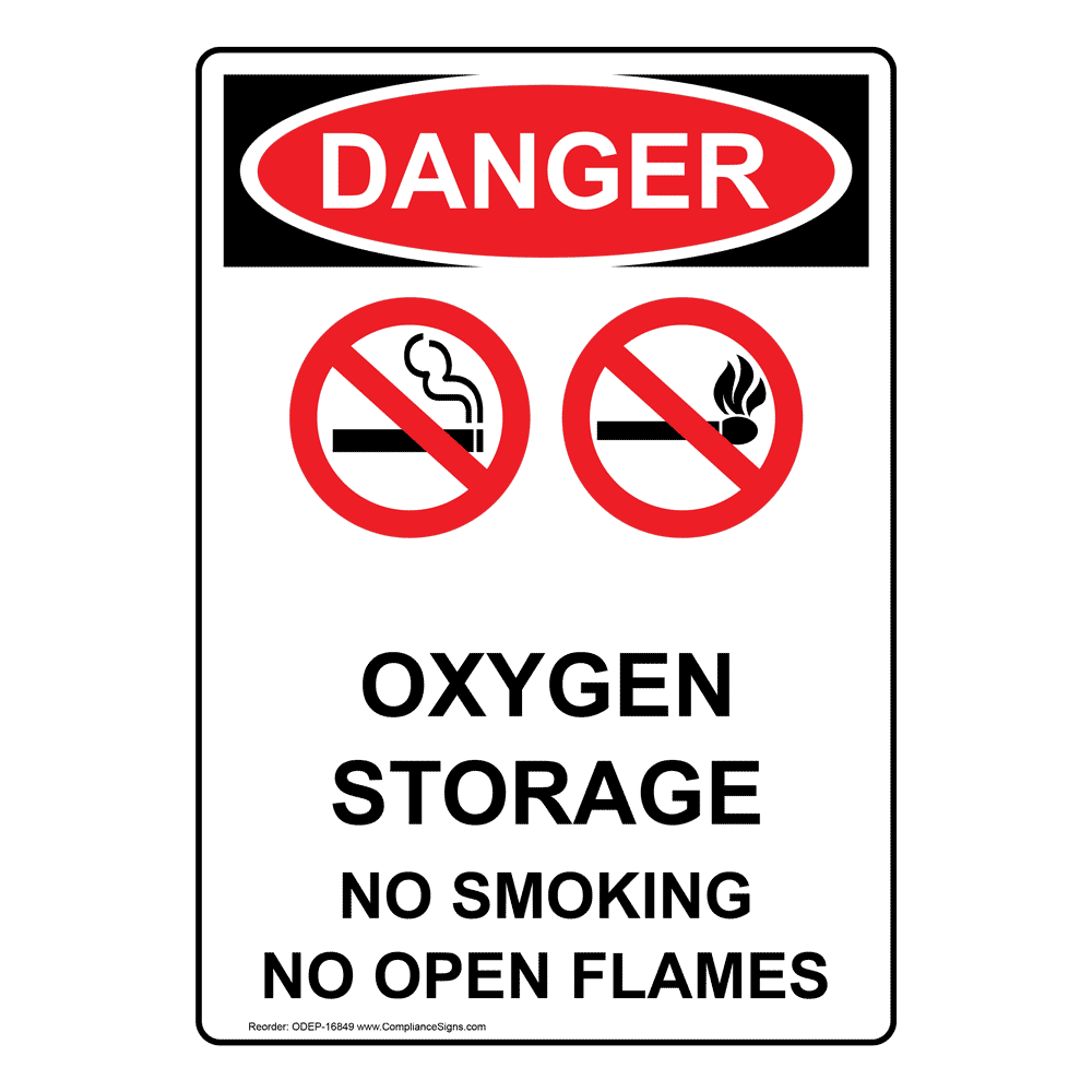 Portrait OSHA Oxygen Storage No Sign With Symbol ODEP 16849 portrait-osha-oxygen-storage-no-sign-with-symbol-odep-16849
