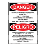 Chemical - Herbicide & Pesticide Signs and Labels