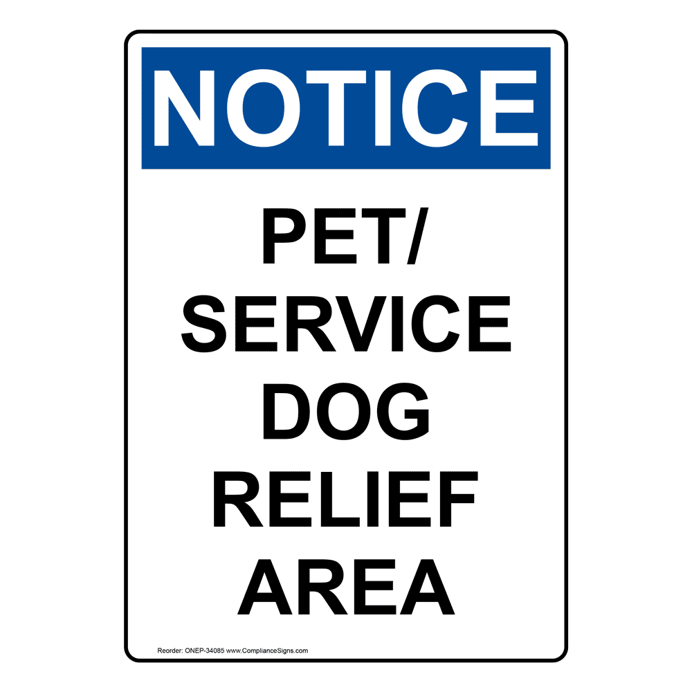 Assistance Dog Signs