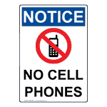 Cell Phone - General Cell Phone Signs and Labels
