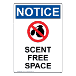 Scent Free Safety Signs from ComplianceSigns.com