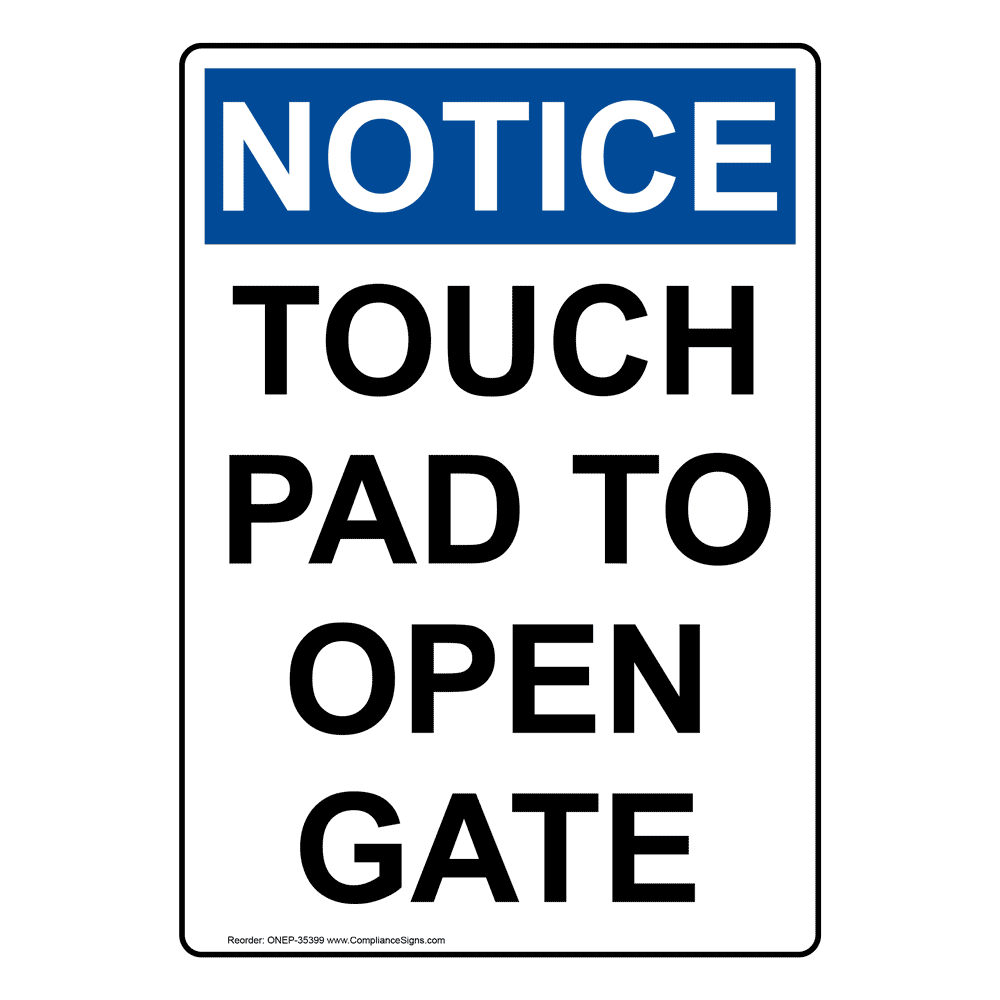 Portrait Osha Do Not Lean On Gate Sign Onep 35387