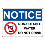 Environmental - Potable/Non-Potable Water Signs and Labels