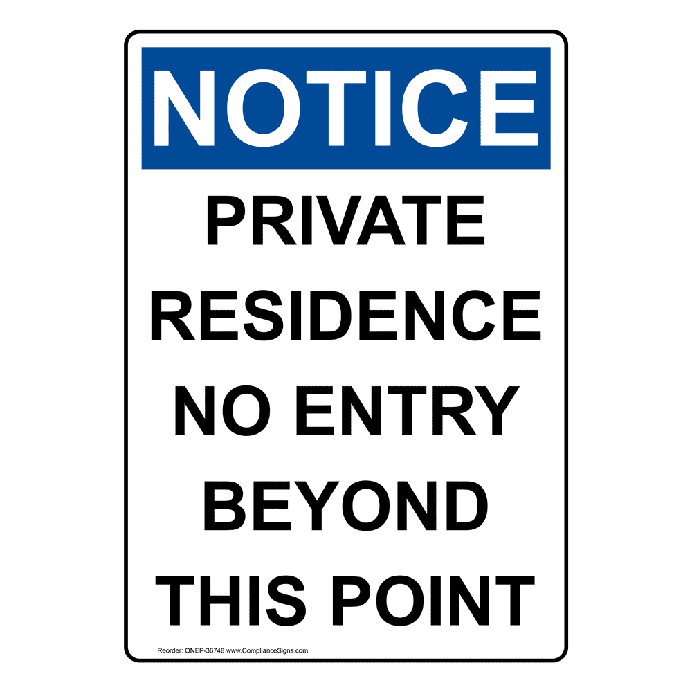 Point This No Entry Beyond