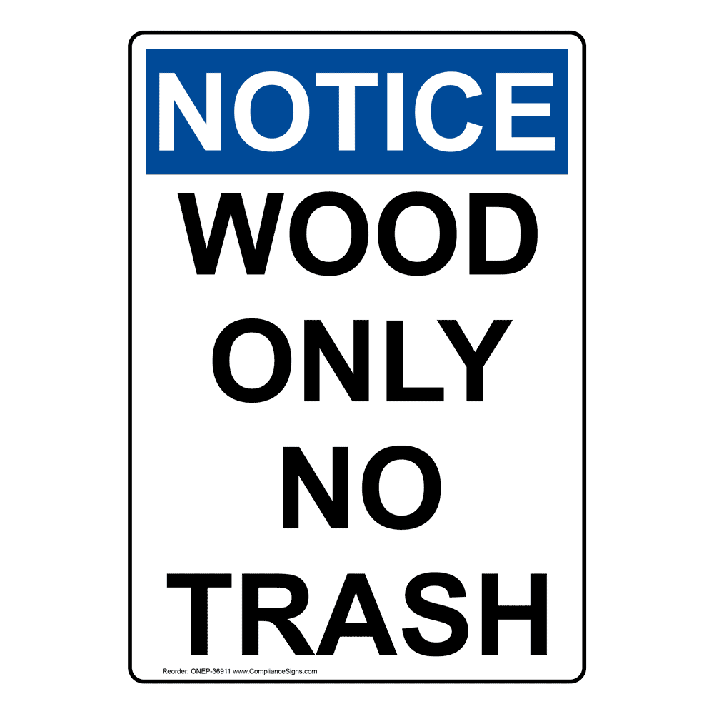 Recycle Only Sign No Trash