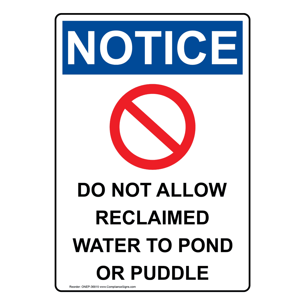 Portrait OSHA Do Not Allow Reclaimed Sign With Symbol ONEP-36815