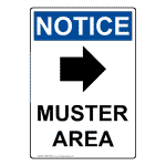 Fire/Emergency - OSHA Muster Point Signs and Labels