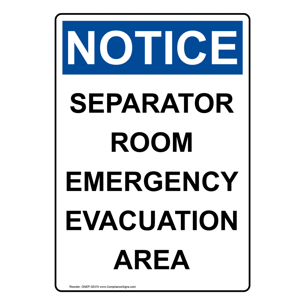 Evacuation Sign