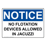 Pool/Spa/Water Safety - OSHA Water Safety Signs and Labels