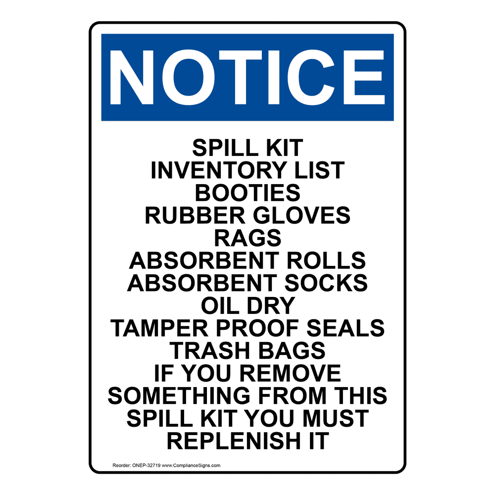 Osha Spill Kit Contents at Joshua Mayes blog