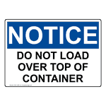 Environmental - Trash/Litter - Standard Dumpster Signs and Labels