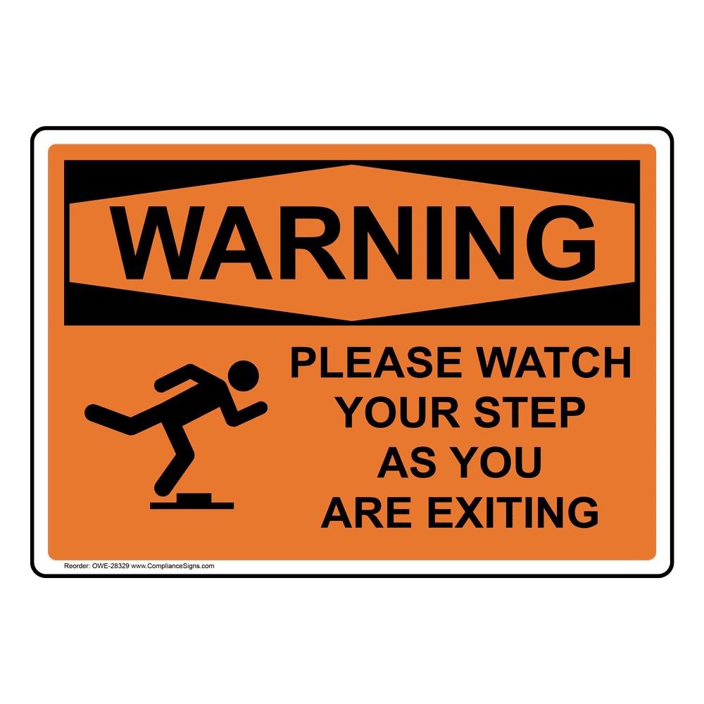 OSHA SAFETY FIRST Walk Don't Run Sign OSE-6355 Industrial Notices