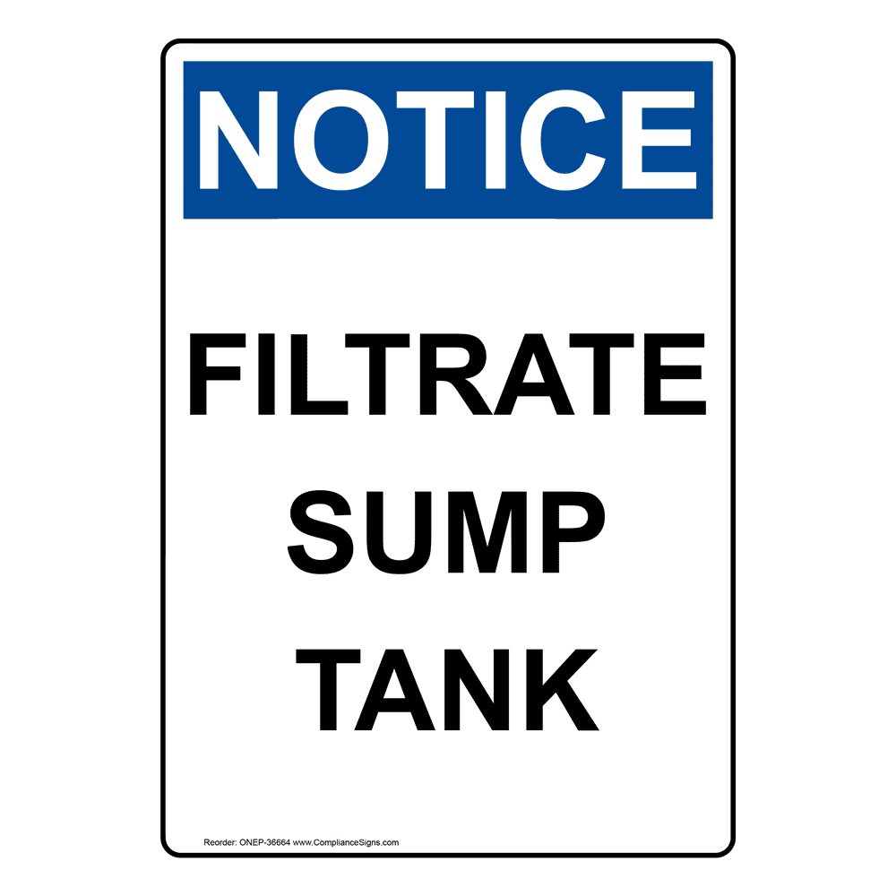 Portrait OSHA Water Line Sign ONEP-36800