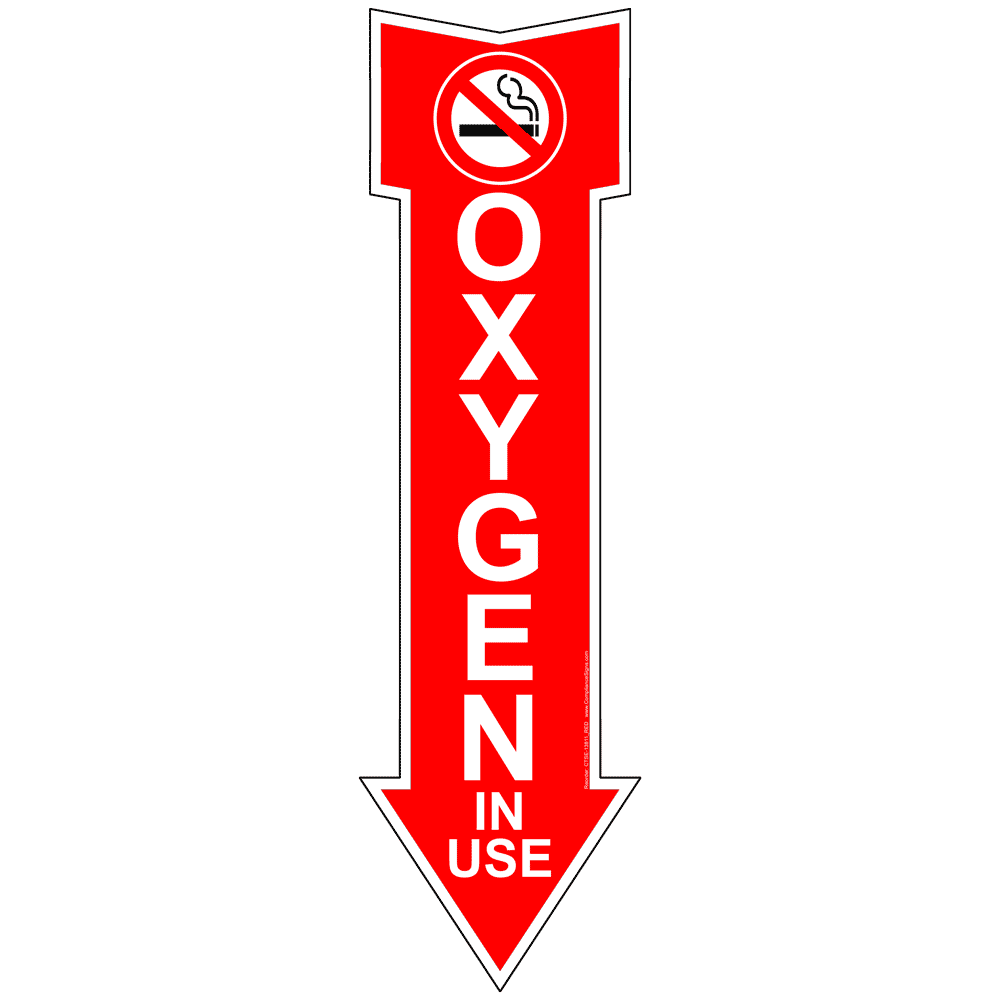 Portrait Oxygen In Use Label CTSE-13811_RED