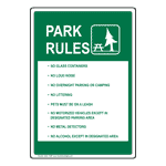 Parks/Recreation - Parks/Camping Signs and Labels