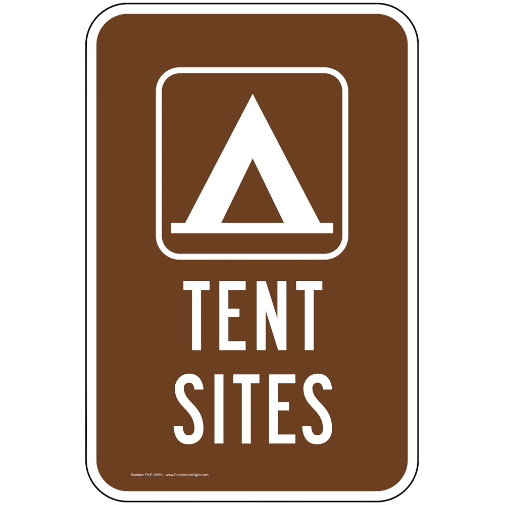 Tent Sites Sign PKE-16891 Parks / Camping