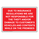 Dining / Retail / Hospitality - Payment Policy Signs and Labels