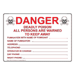 Chemical - Herbicide & Pesticide Signs and Labels
