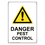 Pest Control Safety Signs from ComplianceSigns.com