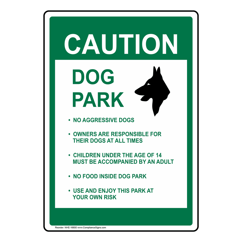 Dog Park Rules Dog Park Rules