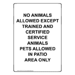 Accessibility - Service Animal Signs and Labels